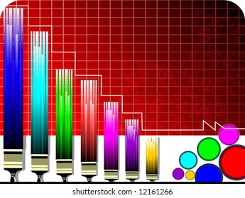 Colorful Block Graph Stock Vector (Royalty Free) 12161266 | Shutterstock