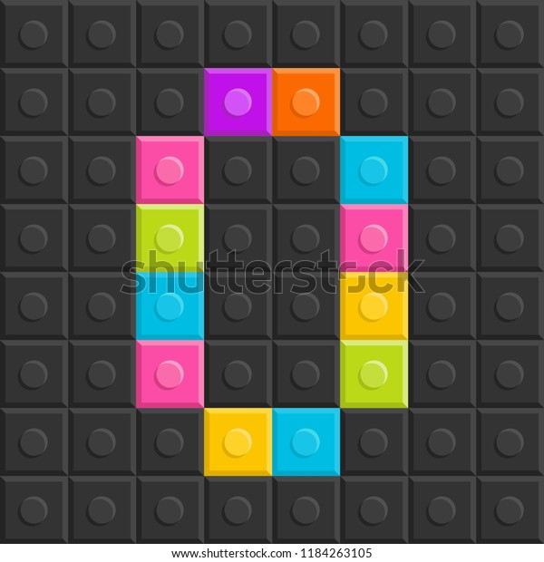 Colorful Block Letter O Flat Design Stock Vector (Royalty Free ...