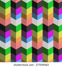 Colorful Block Pattern Seamless Stock Vector Royalty Free 277039463