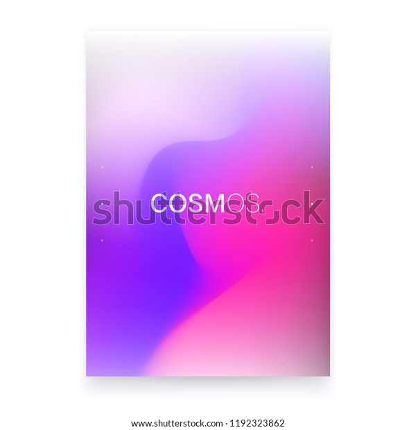 Colorful Blurred Gradient A4 Poster Design Stock Vector (Royalty Free ...