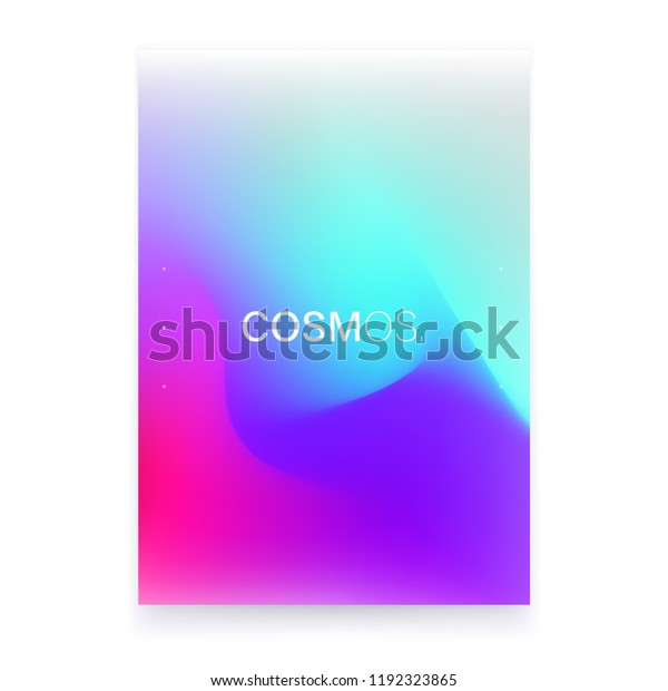 Colorful Blurred Gradient A4 Poster Design Stock Vector (Royalty Free ...