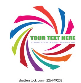 Colorful Bolt Background Logo Stock Vector (Royalty Free) 226749232 ...