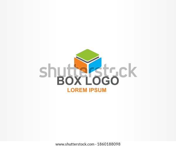 Colorful Box Logo Design Template Stock Vector (Royalty Free ...