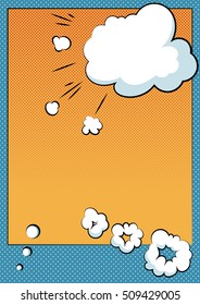 Colorful Bright Comic Page Vector Template Stock Vector (Royalty Free ...