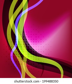 Colorful Bright Lines Background Design Dotted Stock Vector (Royalty ...