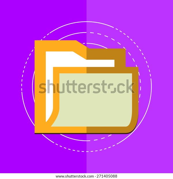 Colorful Business Folder Iconsvector Stock Vector (Royalty Free ...