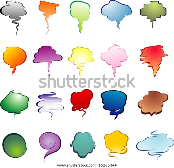 Colorful Callout Shapes Stock Vector (Royalty Free) 16265344