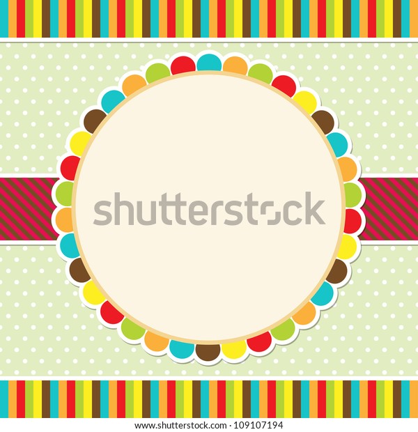 Colorful Card Design Stock Vector (Royalty Free) 109107194