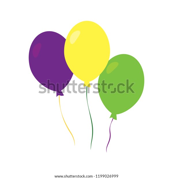 Colorful Carnival Balloons Stock Vector (Royalty Free) 1199026999 ...
