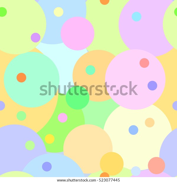 Colorful Cartoon Funny Seamless Background Random Stock Vector (Royalty ...