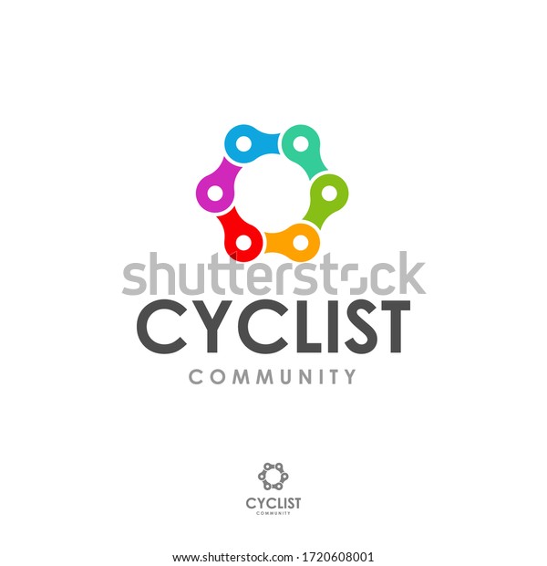Colorful Chain Logo Design Vector Illustration Stock Vector (Royalty ...