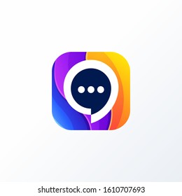 Letter P Bubble Chat Vector Logo Stock Vector (Royalty Free) 1602795019 ...