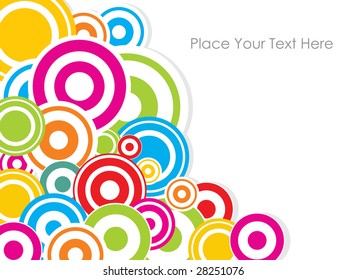Colorful Circle Vector Design Space Text Stock Vector (Royalty Free ...