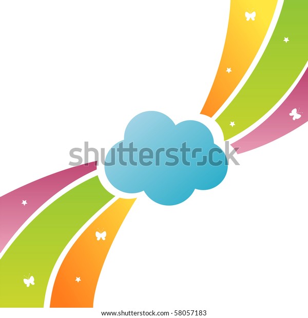 Colorful Cloud Background Stock Vector (Royalty Free) 58057183 Colorful Cloud Background Stock Vector (Royalty Free) 58057183