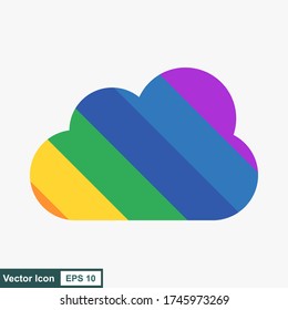 Colorful Cloud Logo Design Template Element Stock Vector (Royalty Free ...