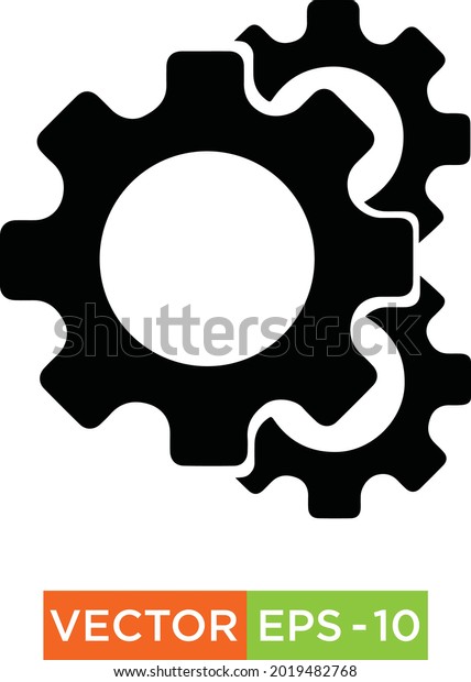 Colorful Cog Icon Vector Eps10 Stock Vector (Royalty Free) 2019482768 ...