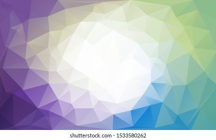 Colorful Cold Colors Polygon Background Vector Stock Vector (Royalty ...