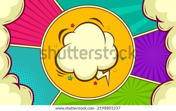 Colorful Comic Pop Art Page Scene Stock Vector (Royalty Free ...