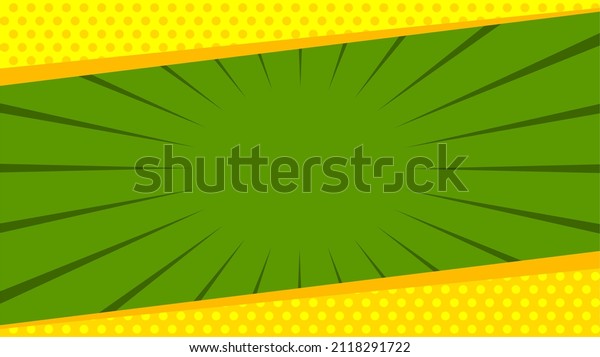 Colorful Comic Video Thumbnail Template Background Stock Vector ...