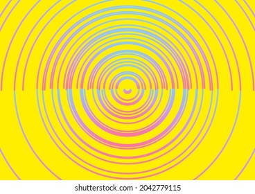 Colorful Concentric Circles Abstract A3 Poster Stock Vector (Royalty Free) 2042779115 | Shutterstock