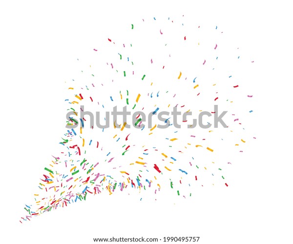 Colorful Confetti Explosion Background Design Stock Vector (Royalty ...