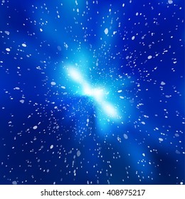 Colorful Cosmic Background Light Shining Stars Stock Vector (Royalty ...