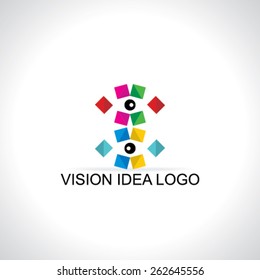 Colorful Creative Eye Vision Concept Stock Vector (Royalty Free ...