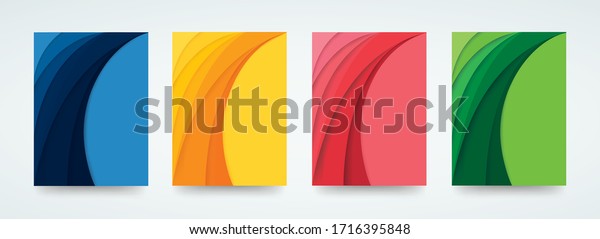 Colorful Curve Template Background Vector Illustration Stock Vector ...