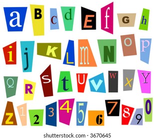 Colorful Cutouts Magazines Diverse Vector Illustration Stock Vector ...