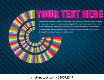 Colorful Cycle Background Vector Stock Vector (Royalty Free) 229072549 ...