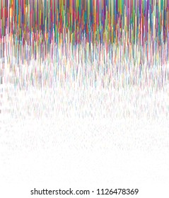 Colorful Dashed Lines Color Line Rain Stock Vector (Royalty Free ...