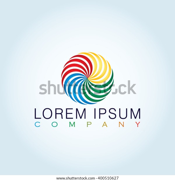 Colorful Design Circles Article Logo Stock Vector (Royalty Free ...