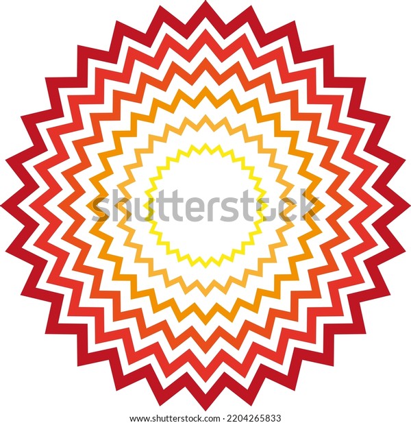Colorful Design Element Shape Spiky Star Stock Vector (Royalty Free ...