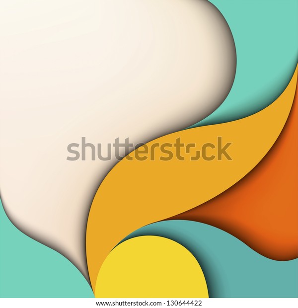 Colorful Design Wavy Background Place Text Stock Vector (Royalty Free ...