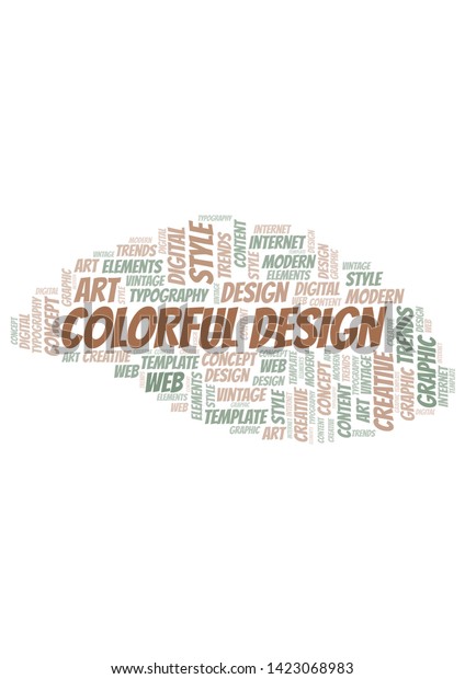 Colorful Design Word Cloud Wordcloud Made Stock Vector (Royalty Free ...