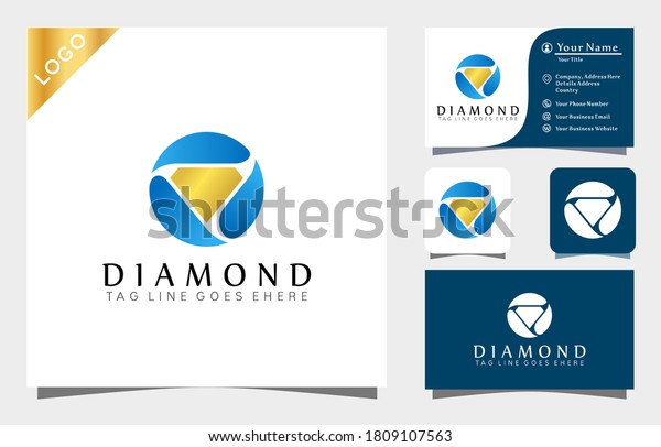 Colorful Diamond Wave Logo Design Inspiration Stock Vector (Royalty ...