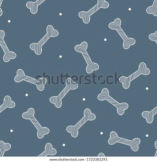 Colorful Dog Bone Seamless Pattern Background Stock Vector (Royalty ...