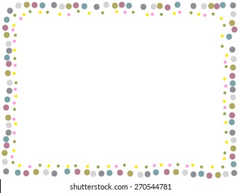 Colorful Dot Background Frame 스톡 벡터(로열티 프리) 270544781 | Shutterstock