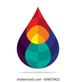 Colorful Drop Icon Stock Vector (Royalty Free) 658673422 | Shutterstock