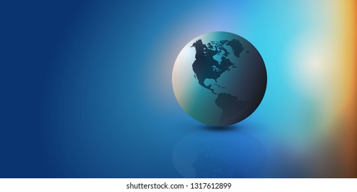 Colorful Earth Globe Design Layout Applicable Stock Vector (Royalty ...
