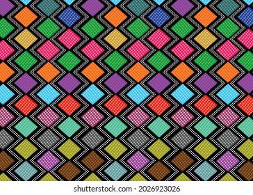 Colorful Fabric Pattern Background Image Stock Stock Vector (Royalty ...