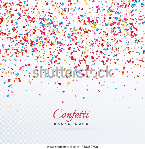 Colorful Falling Confetti Background Design Stock Vector (Royalty Free ...