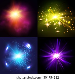 Colorful Flash Set Vector Illustration Stock Vector (Royalty Free ...