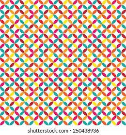 Colorful Floral Pattern Stock Vector (Royalty Free) 250438936