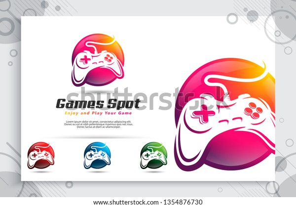 Colorful Game Spot Vector Logo Modern Stock Vector (Royalty Free ...