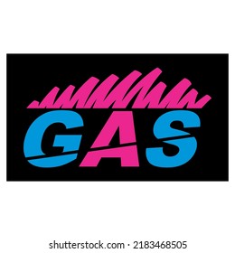 Colorful Gas Text Logo Vector Free Stock Vector (Royalty Free ...