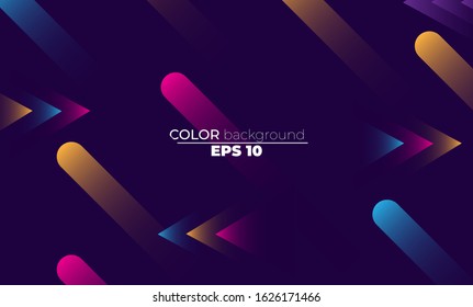 Colorful Geometric Background Gradient Motion Shapes Stock Vector ...