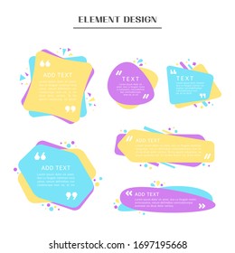 Colorful Geometric Shape Text Box Design Stock Vector (Royalty Free ...