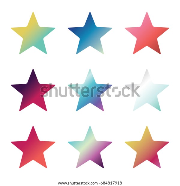 Colorful Geometric Stars Background Gradient Texture Stock Vector ...