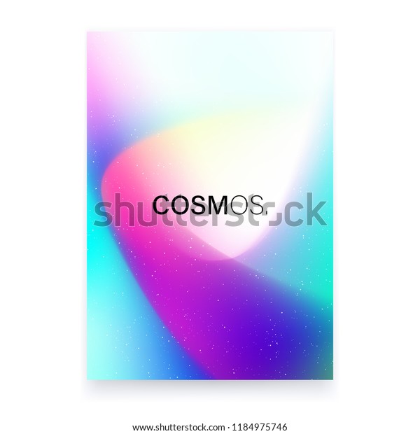 Colorful Gradient A4 Poster Design Abstract Stock Vector (Royalty Free ...